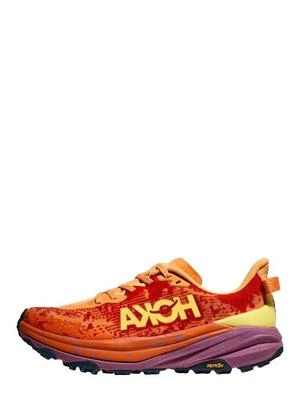 Hoka One One Speedgoat 6 Wide Athletic Sneakers - Orange/yellow/purple