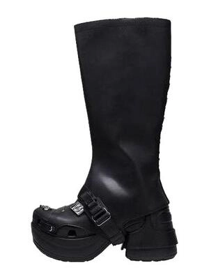 CROCS Feng Chen Wang X X Siren Clog "multi-wear" Boots - Black