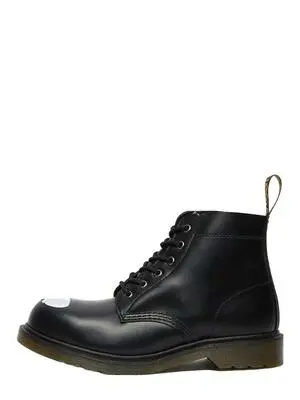 Dr. Martens 101 Exposed Steel Toe Leather Ankle Boots - Black