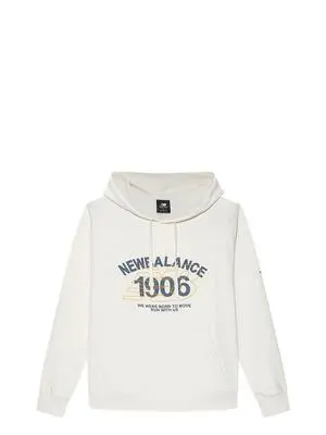 NEW BALANCE Alphabet Printing Sports Hoodie - Tan