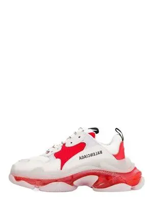Balenciaga Balenciaga Triple S Clear Sole Sneakers White/red