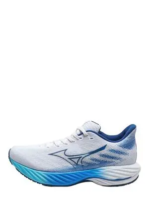 Mizuno Wave Rider 28 Athletic Sneakers - White/estate Blue/mugen Blue