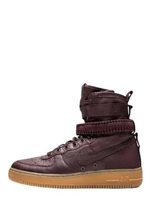 Nike Sf Air Force 1 High Top Sneakers - Deep Burgundy/deep Burgundy-black
