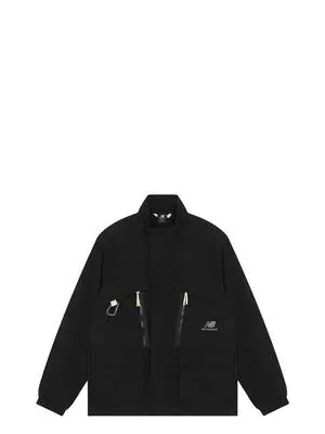 NEW BALANCE Fleece Lined Woven Sports Jacket - Black