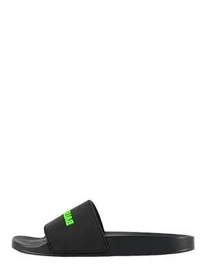 Balenciaga Balenciaga Logo Pool Slides Black