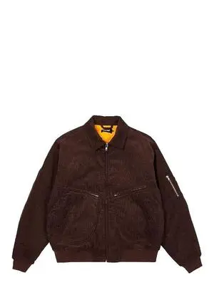 PALACE Palace SS23 Cord Ma-1 Bomber Jacket Brown