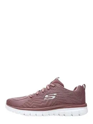 Sketchers Graceful Get Connected Sneakers - Pink/white