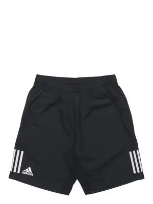 Adidas Straight Sports Shorts With Iconic Three-stripe Detailing - Black