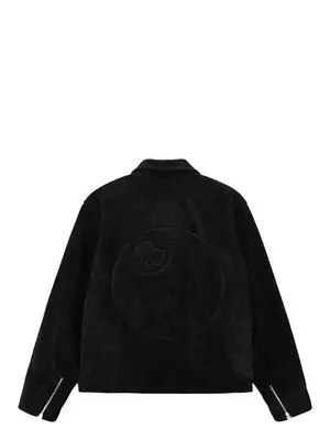 StÜssy 8 Ball Suede Bing Jacket - Black