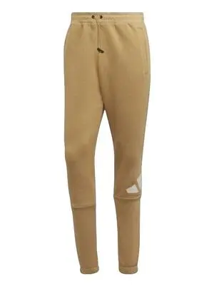 Adidas Logo Printed Track Pants Asia Sizing - Tan