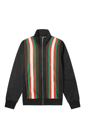 Gucci Vintage Striped Zip-up Jacket - Black