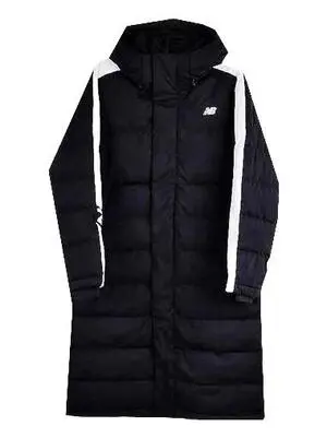 NEW BALANCE Long Down Parka - Black/white