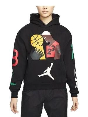 JORDAN X Nina Chanel Abney Graphic Hoodie - Black/multi-color