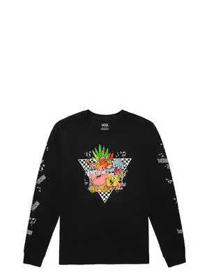 VANS X Spongebob Squarepants Long Sleeve Crewneck - Black
