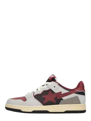 A BATHING APE A Bathing Ape Sk8 Sta #4 Sneakers Grey/red/black