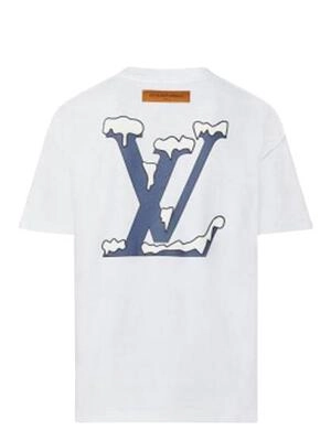 LOUIS VUITTON Ss22 Logo Alphabet Printing Short Sleeve - White