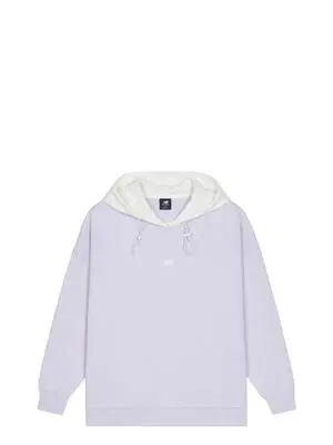NEW BALANCE Logo Fleece Hoodie - Purple/white