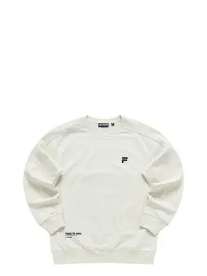 FILA FUSION Letter Printed Sweatshirt - Grey/black