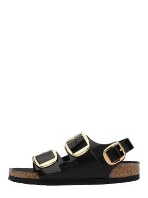 BIRKENSTOCK Milano Big Buckle Sandals - Black