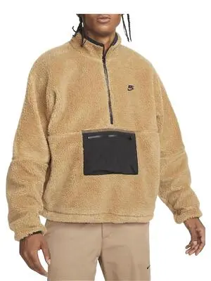 Nike Club Fleece Anorak Half-zip Pullover - Khaki