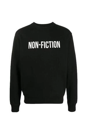 Off-White Non-fiction" Printed Pullover - Black