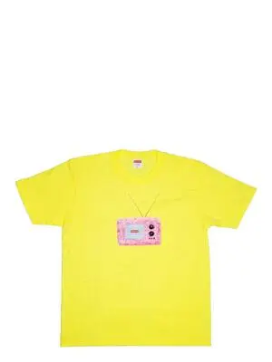 Supreme Ss18 Tv Tee Bright Printing Short Sleeve - Yellow
