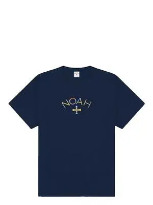 NOAH Embroidered Core Logo T-shirt - Navy