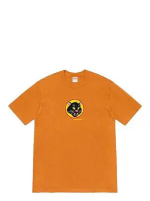 Supreme Black Cat Tee - Orange