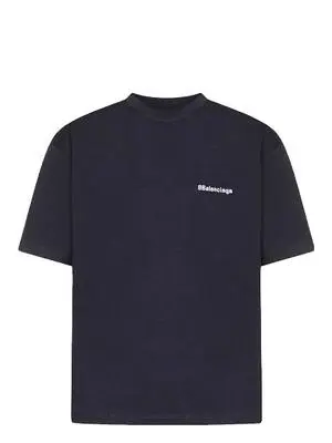 Balenciaga Bb Corporate T-shirt Medium Fit - Navy