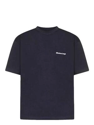 Balenciaga Bb Corporate T-shirt Medium Fit - Navy