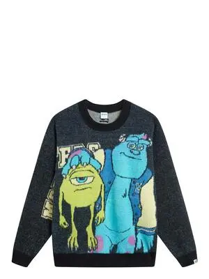 LI-NING X Disney Monster University Pullover Sweater - Black/multi-color