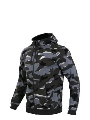 Nike Nsw Club Full-zip Hoodie Camouflage - Default Colorway