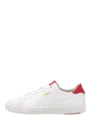 PUMA Serve Pro Lite Low Top Sneakers - White/red