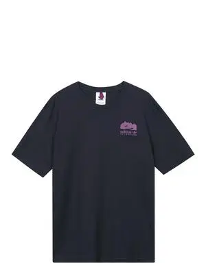 Adidas Originals Flmount Tee Printing Sports Short Sleeve Blue - Multi-color