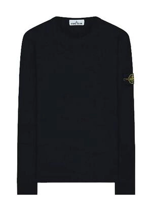 Stone Island Garment Dyed Crew Lightweight Sweatshirt - Black