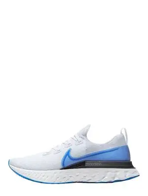 Nike React Infinity Run Flyknit Sneakers - Ture White/pure Platinum/photo Blue