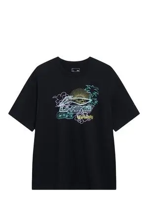 LI-NING Li-ning Graphic T-shirt 'black'