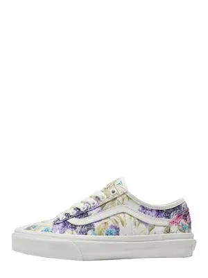VANS Old Skool Tapered Floral Sneakers - White/purple/green