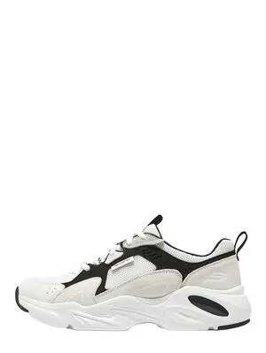 Sketchers Stamina Airy Low Top Sneakers - White/black
