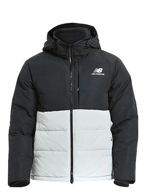 NEW BALANCE Windproof Down Jacket - Black/white