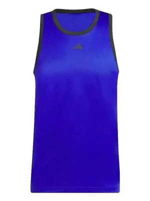Adidas Legends Basketball 3-stripes Tank Top - Lucid Blue/black