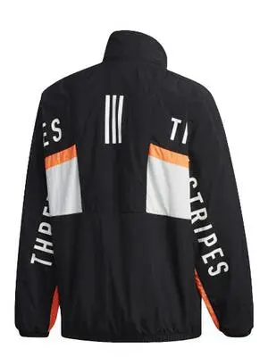 Adidas Stand Collar Casual Sports Jacket - Black