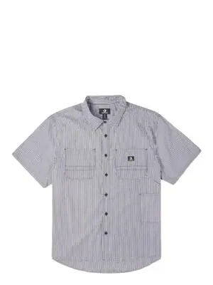 CONVERSE Striped Woven Carpenter Button Down Asia Sizing - Grey