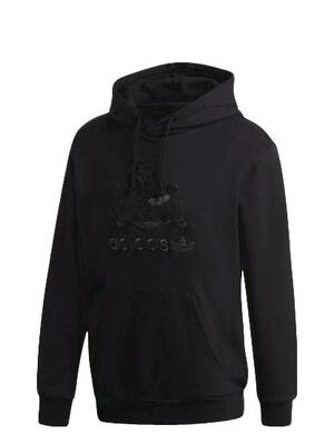 Adidas X Disney Crossover Embroidered Goofy Pullover Hoodie - Black