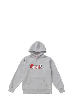 Supreme Fw18 Cat In The Hat Hooded Sweatshirt - Grey