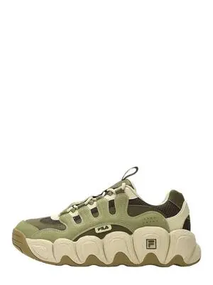 FILA Croissant Chunky Sneakers - Green/beige