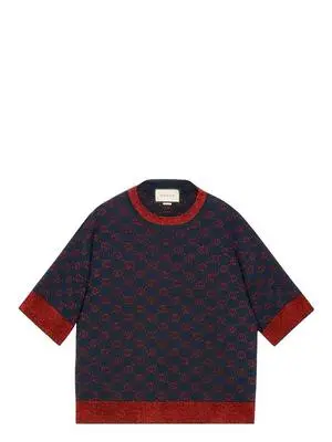 Gucci Gucci Interlocking Knit Sweater Navy