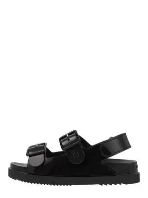Gucci Mini Double G Rubber Sandals - Black