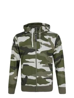Nike Camouflage Full-zip Hoodie - Green