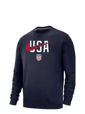 Nike Nike USA Club Fleece Crew Neck Sweatshirt Navy